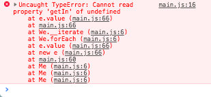 "Uncaught TypeError: Cannot read property 'getIn' of undefined" when ...