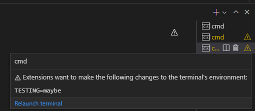 No update of environment variables in restored terminals. · Issue ...
