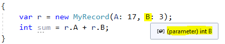 Inherit documentation for positional C# record parameters from an interface · Issue #54049 ...