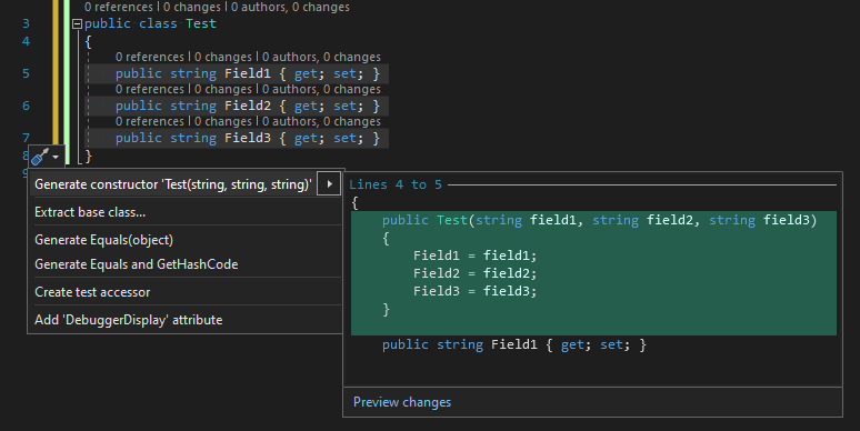 Prompt for variable upon ctor snippet · Issue #59252 · dotnet/roslyn · GitHub