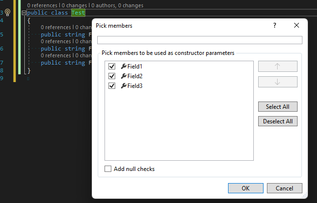 Prompt for variable upon ctor snippet · Issue #59252 · dotnet/roslyn · GitHub