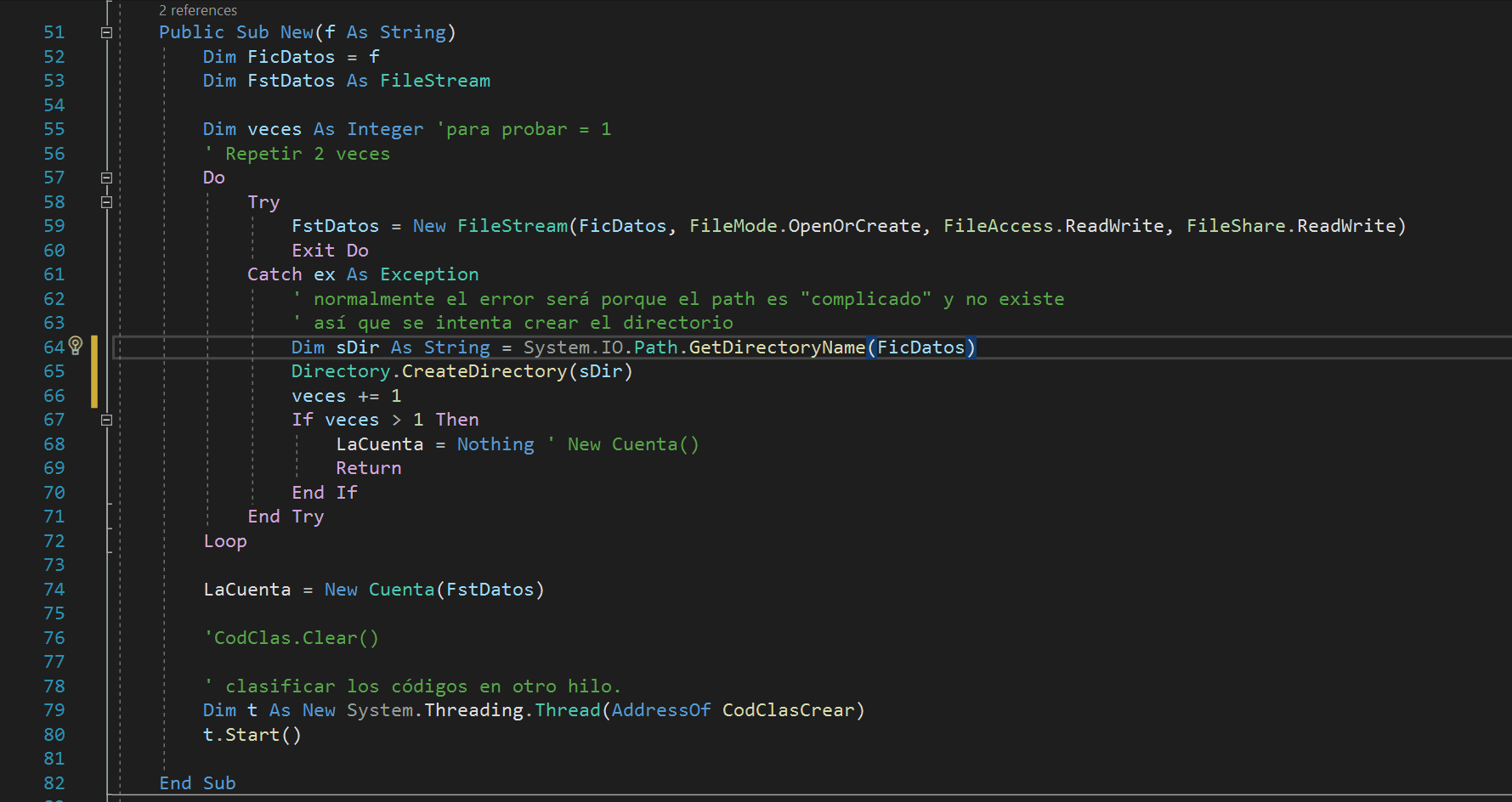 VS2017 Preview error VB editor with a Try-Catch inside another Try ...