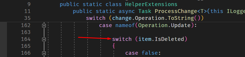 Sticky Scroll Issue For Nested Switch Cases · Issue 68467 · Dotnetroslyn · Github 5591