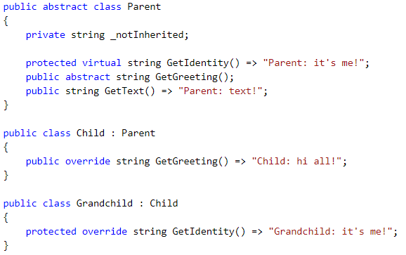 Improve readability of inherited code · Issue #41541 · dotnet/roslyn · GitHub