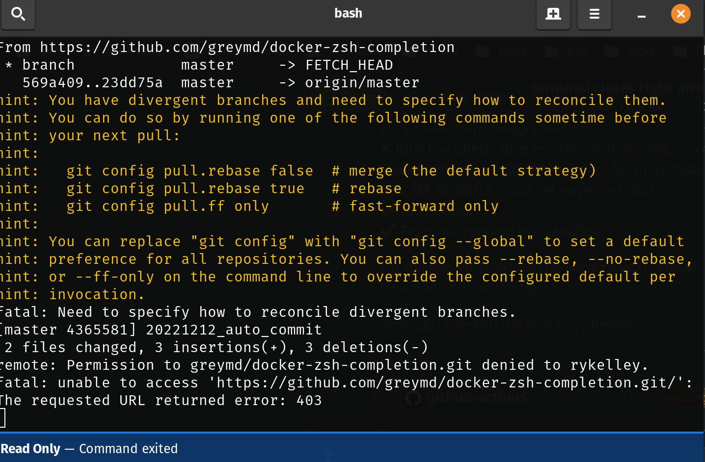 terminal closes right after launch · Issue #1931 · withfig/fig · GitHub