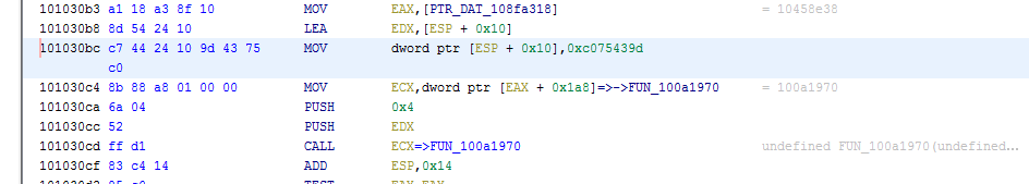 Call to ECX not replaced by the call · Issue #196 · rizinorg/rz-ghidra · GitHub