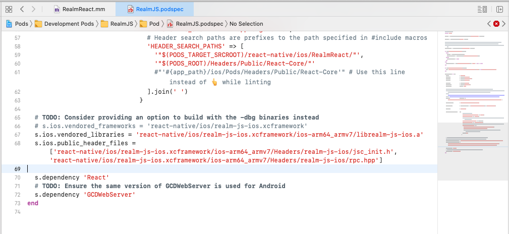 iOS build error: realm-js-ios/jsc_init.h file not found · Issue #3675 · realm/realm-js · GitHub