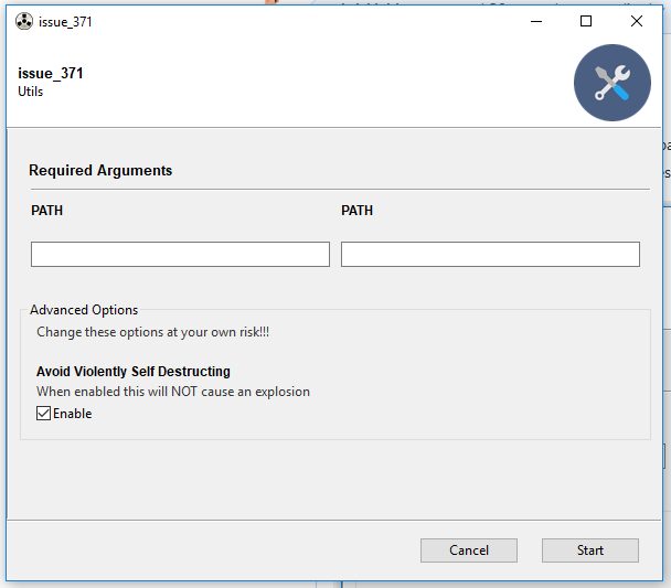 Hiding Arguments With Default Values On Ui · Issue 371 · Chriskiehlgooey · Github 