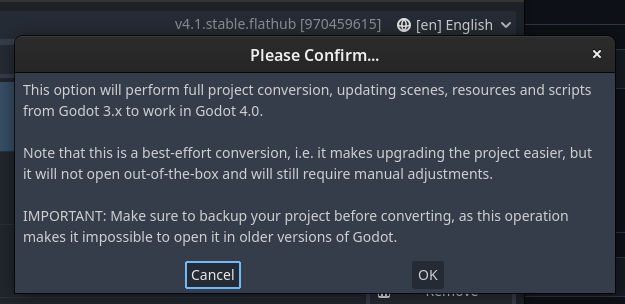 Version number in conversion prompt is 4.0 but might be current version, or 4.x · Issue #79276 ...
