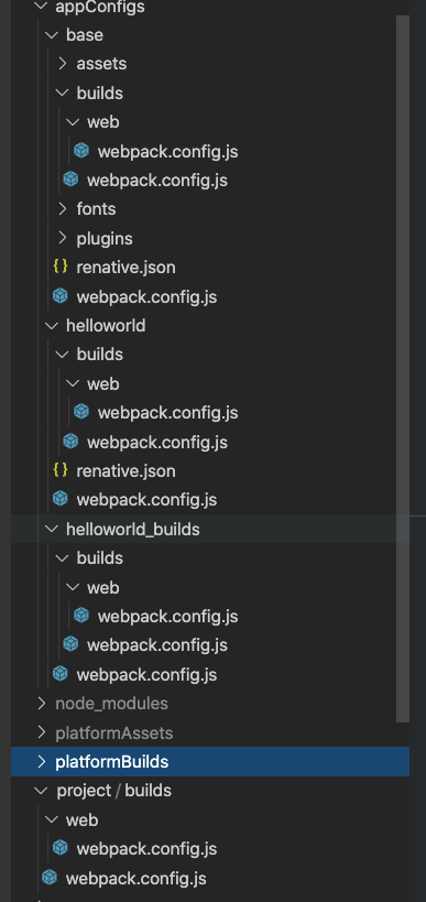 Webpack customization examples do not work · Issue #585 · flexn-io/renative · GitHub