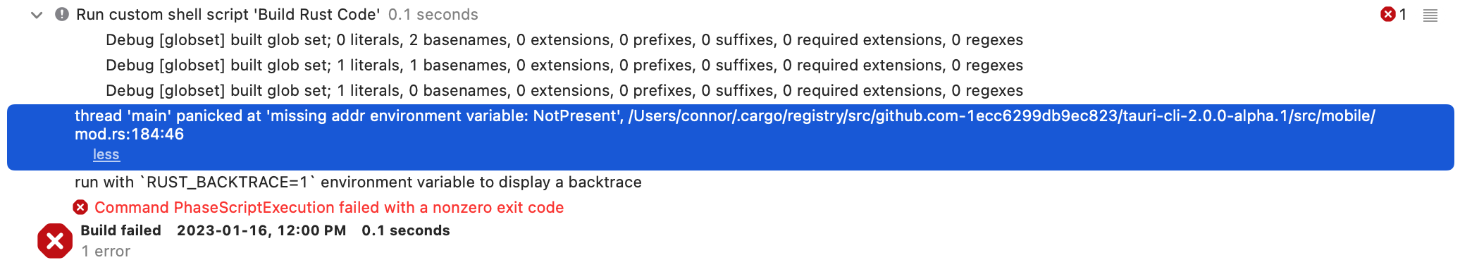 Bug Tauri Mobile Ios Xcode Build Script Fails To Run · Issue 6077 · Tauri Appstauri · Github
