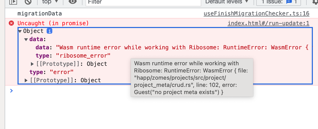 Migration Fails If You Have An Unsynced Project · Issue 310