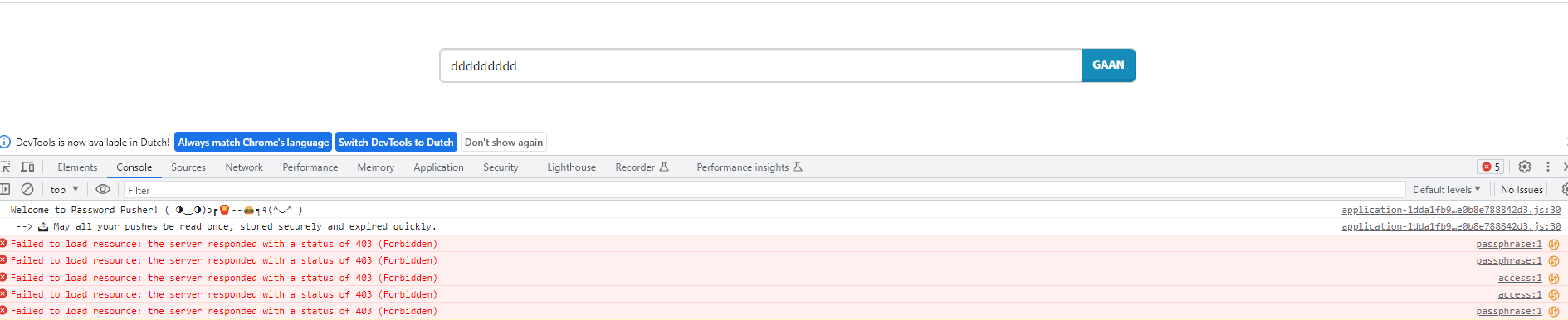Not all settings applied? · Issue #1349 · pglombardo/PasswordPusher · GitHub