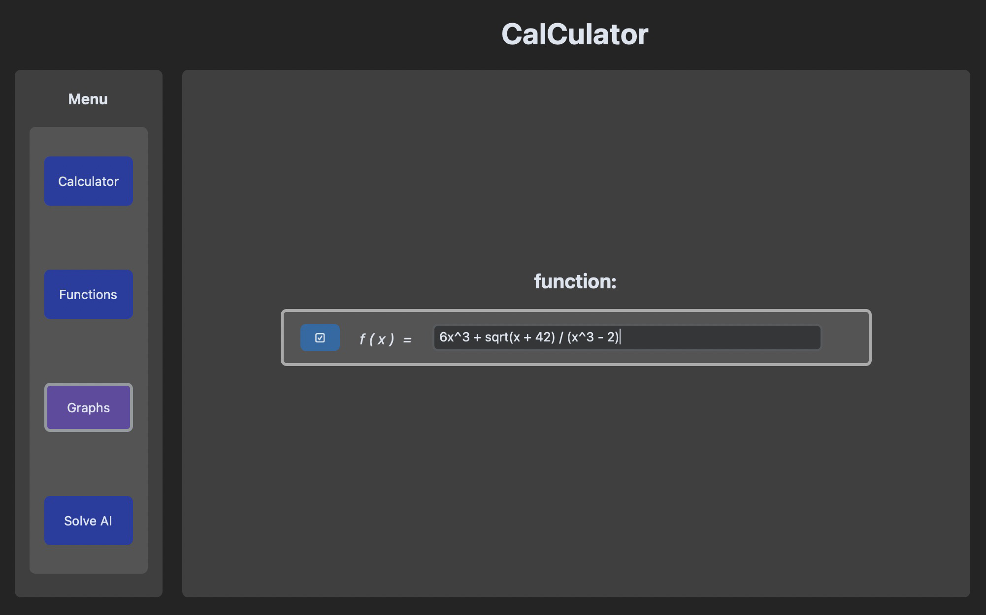 GitHub - brmattos/CalCulator: calculator with modern gui for calculus evaluations
