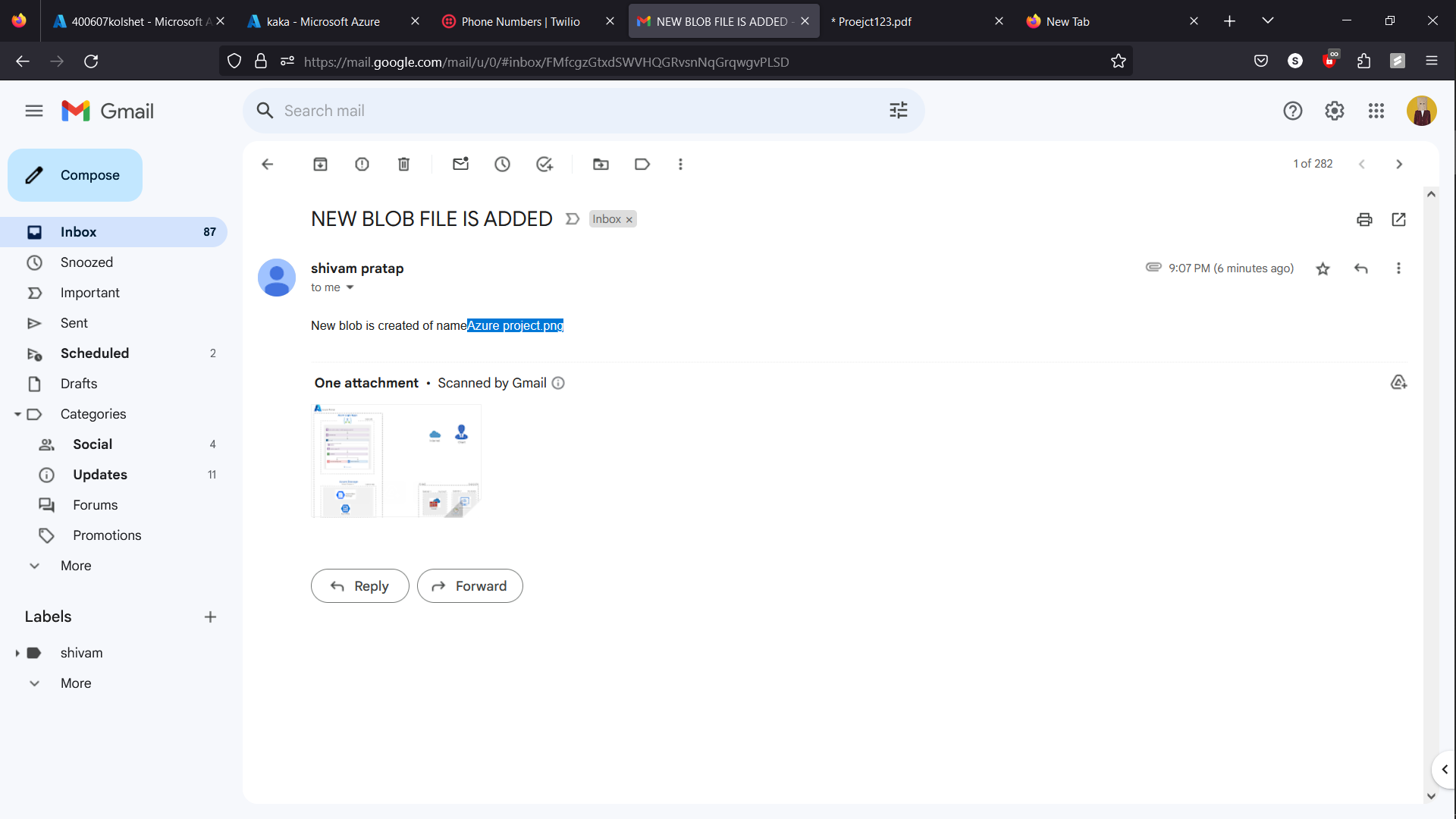 Github Shivampratap2409azureproject When New File Is Add To Blob It Will Transfer That