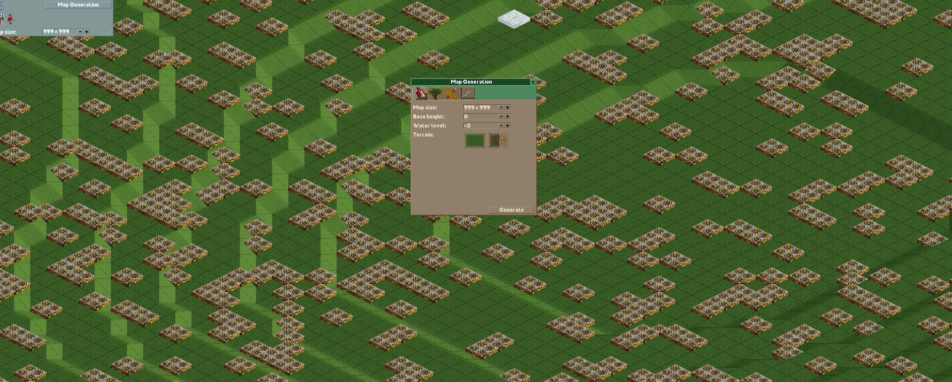 When using the terrain generator in the scenario creator it puts ...