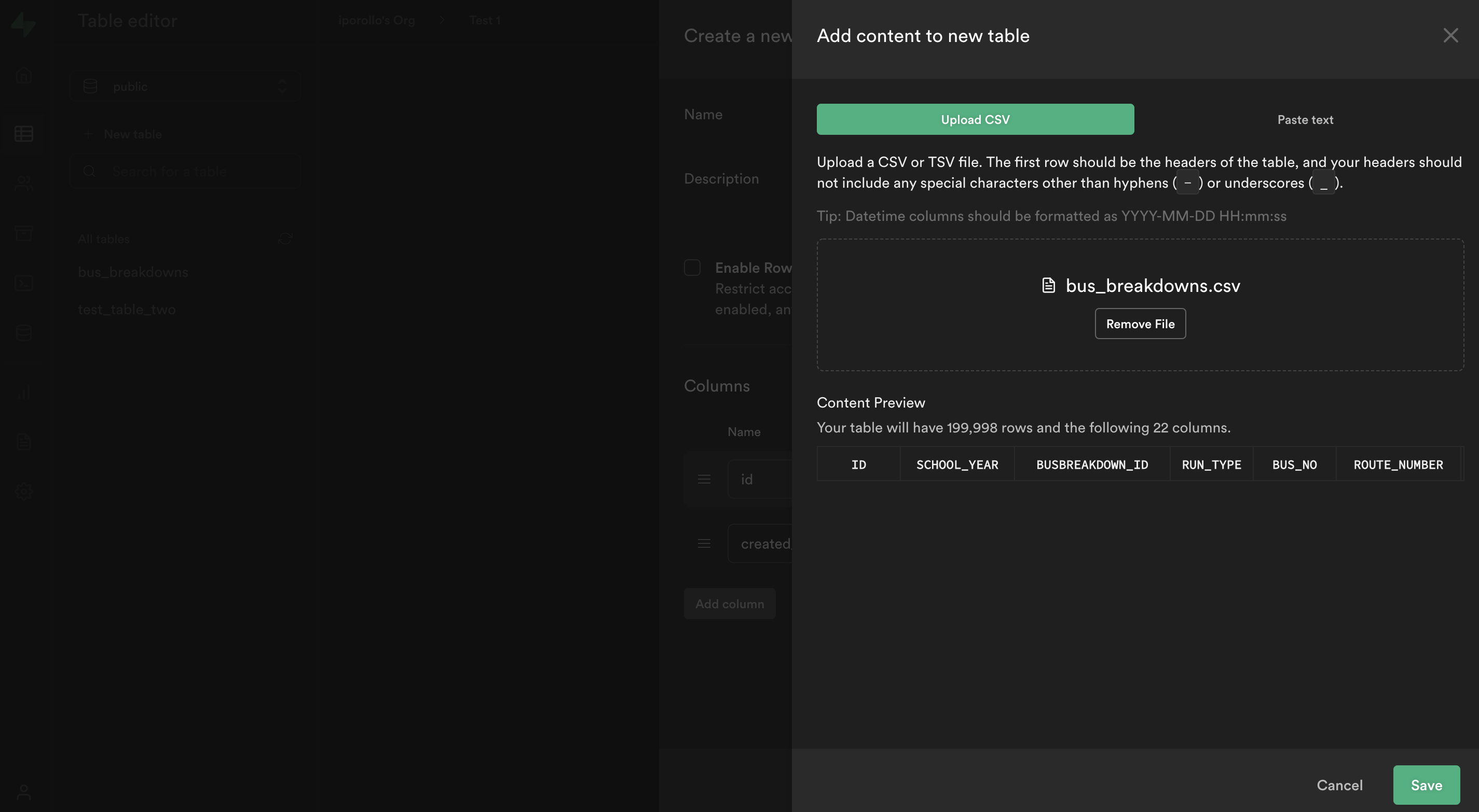 Csv File Import Creates Column Names With Double Quotes · Issue 5482 · Supabase Supabase · Github