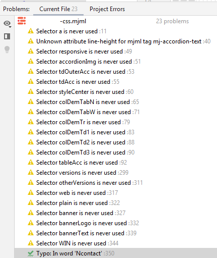 Warning: "Selector xx is never used" · Issue #43 · timo-reymann ...