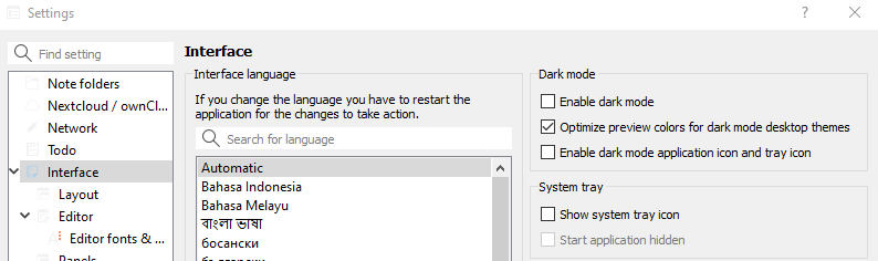 [feature] Lighten Some Text In Dark Mode · Issue 2774 · Pbek Qownnotes · Github
