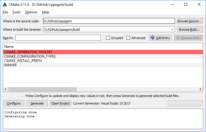 CMake Error · Issue #63 · mtconnect/cppagent · GitHub