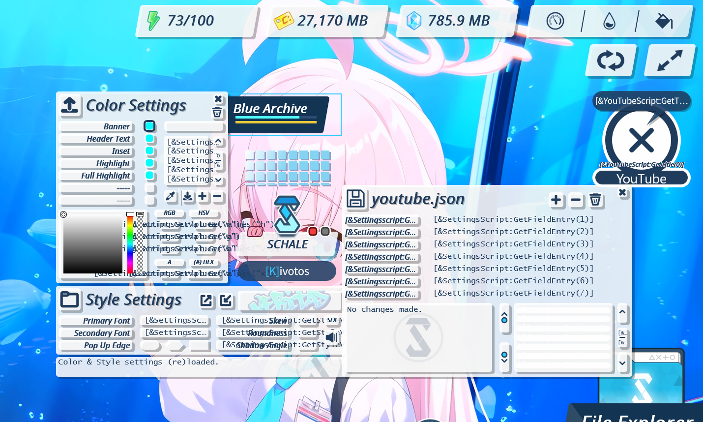 Color Setting/Edit Database not working · Issue #13 · Xenon257R/blue-archive-rainmeter · GitHub