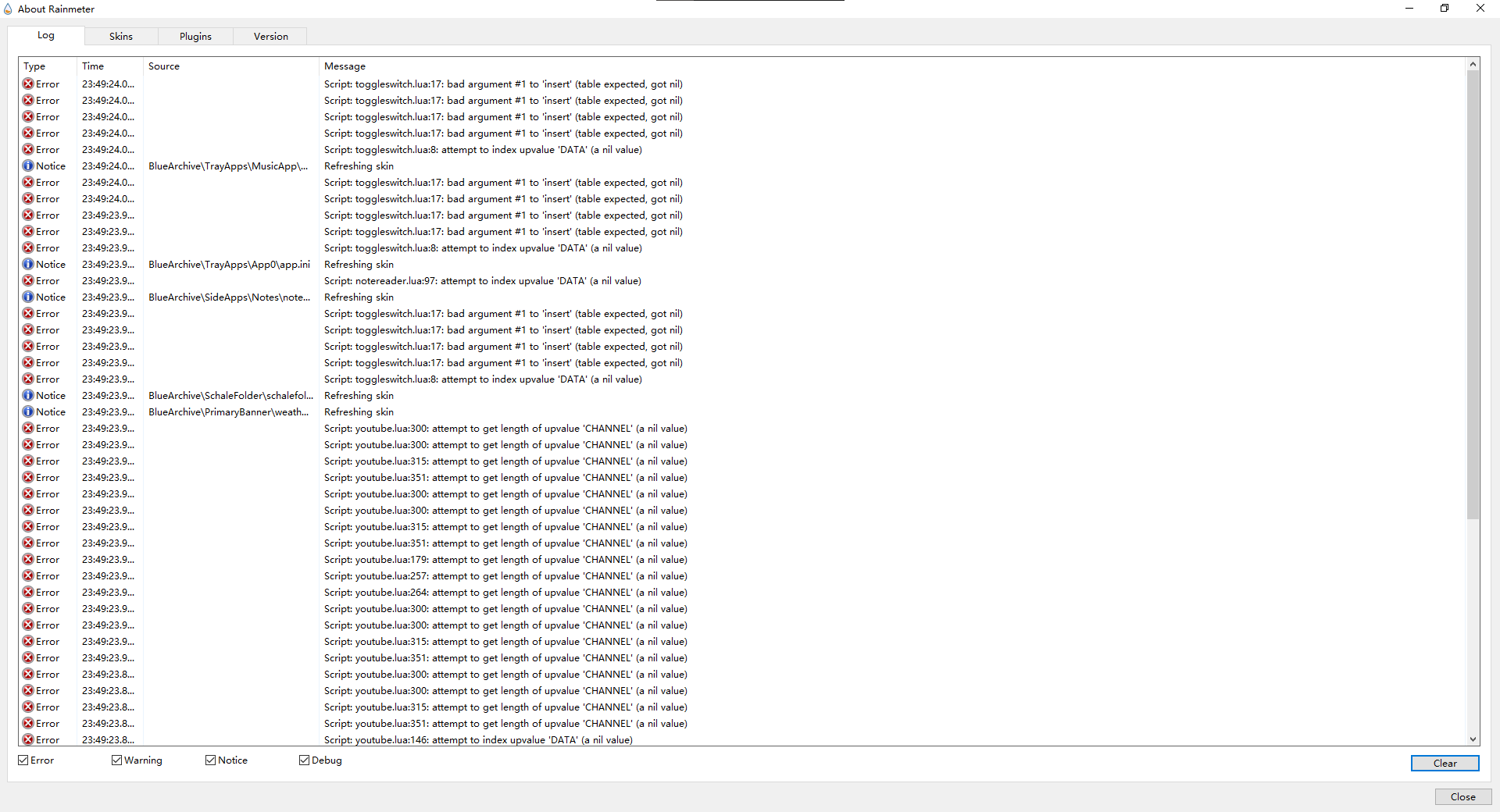Color Setting/Edit Database not working · Issue #13 · Xenon257R/blue-archive-rainmeter · GitHub
