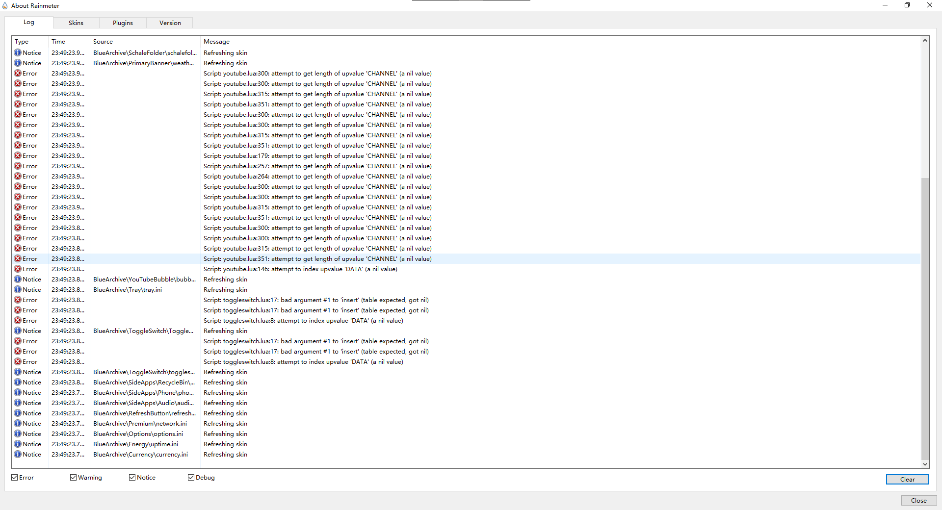 Color Setting/Edit Database not working · Issue #13 · Xenon257R/blue-archive-rainmeter · GitHub