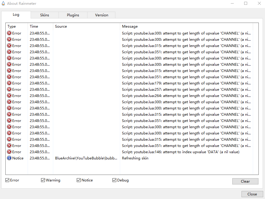 Color Setting/Edit Database not working · Issue #13 · Xenon257R/blue-archive-rainmeter · GitHub