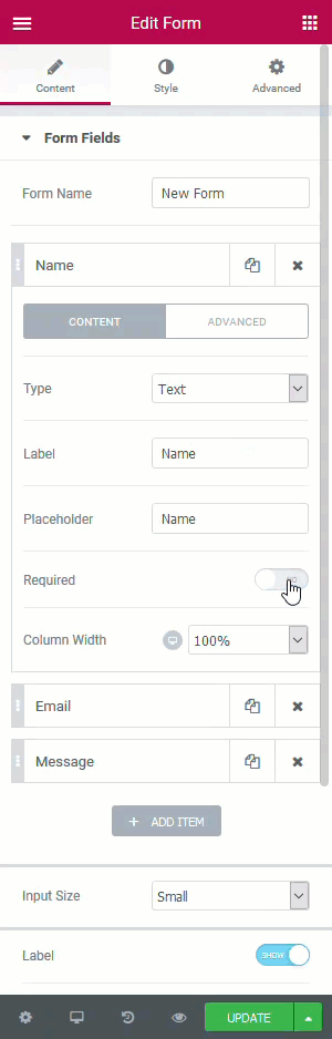 Checkbox fields can accidentally be set to required · Issue #4324 · elementor/elementor · GitHub