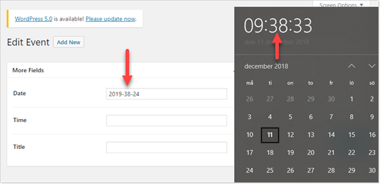 Date field corrupted when using custom format · Issue #5238 · pods-framework/pods · GitHub