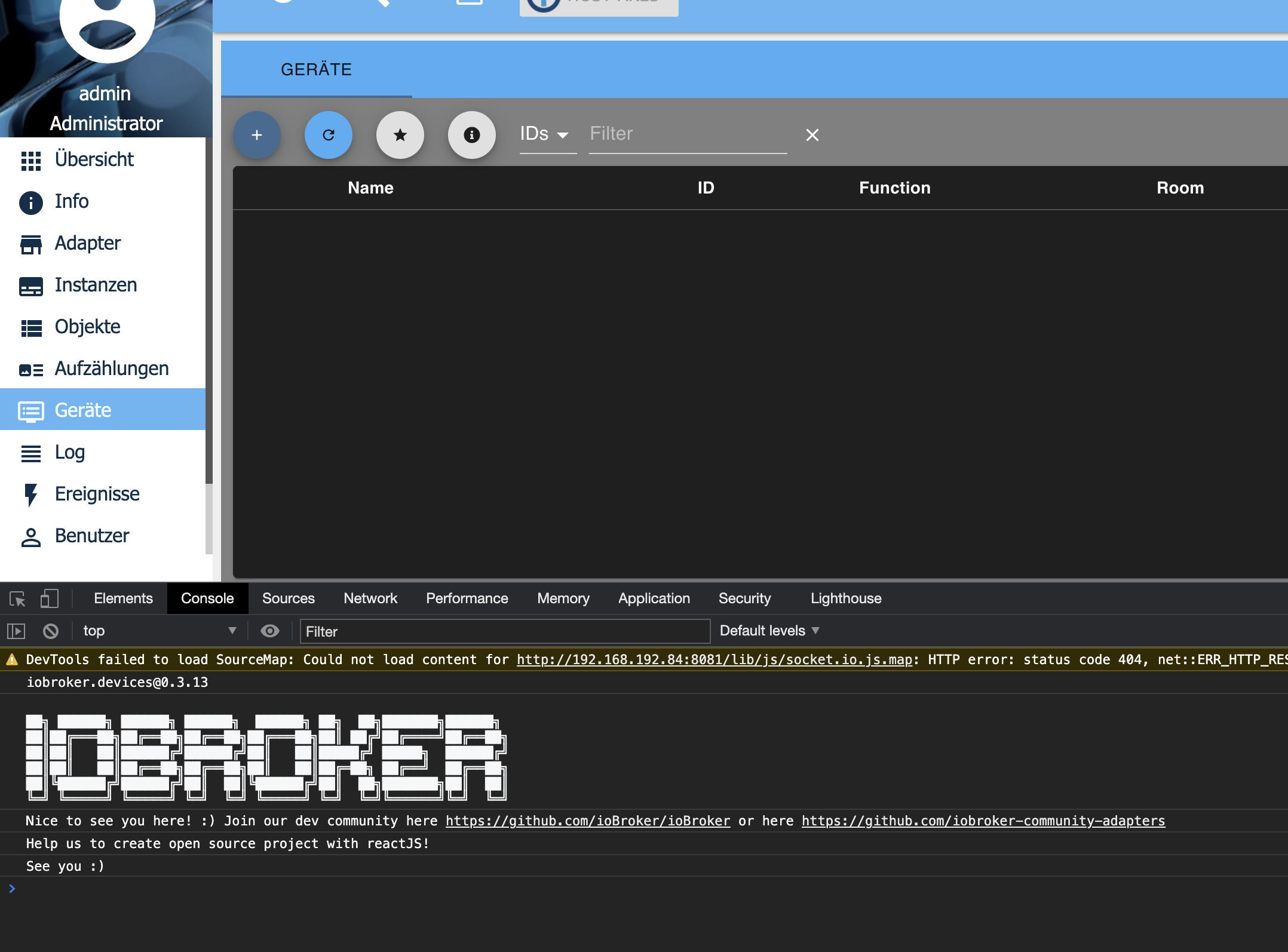 Devices list is empty · Issue #47 · ioBroker/ioBroker.devices · GitHub