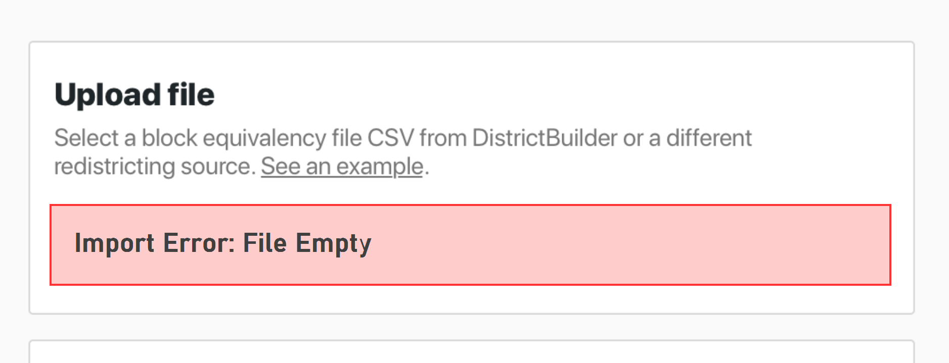 Error/warning validation modals for import plan · Issue #629 · PublicMapping/districtbuilder ...
