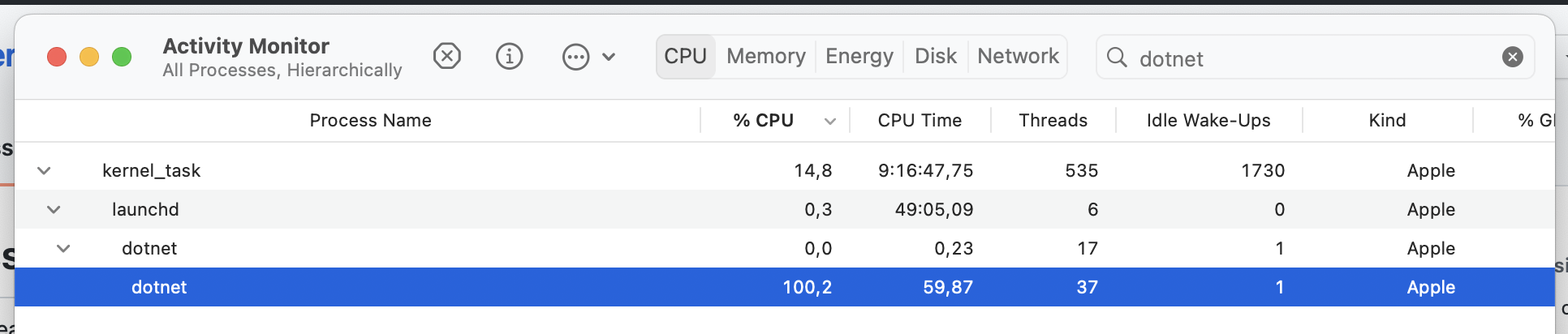 Runaway energy usage by dotnet process after quitting VSCode · Issue #2527 · dotnet/interactive ...