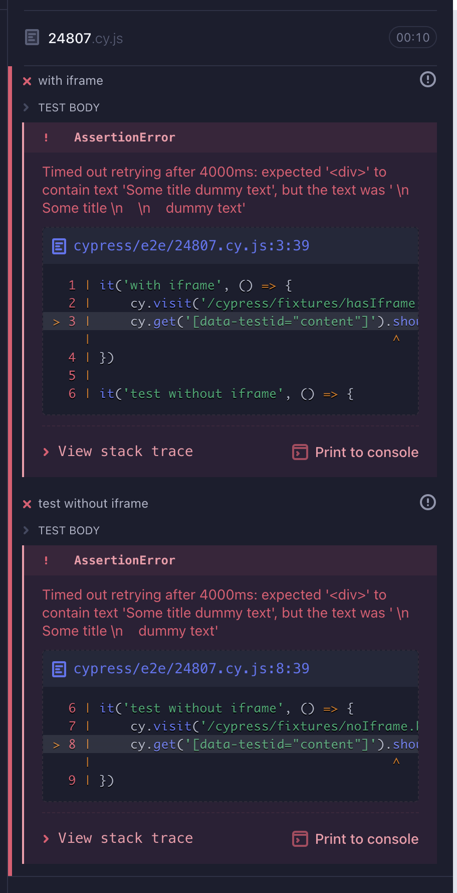 Cypress is reading tag as text · Issue #24807 · cypress-io/cypress · GitHub