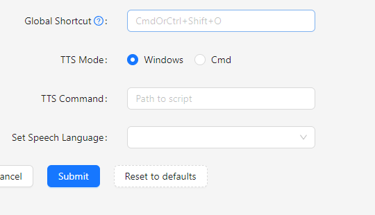 [Feature] Choose between the built-in TTS (OS) and an external Script ...