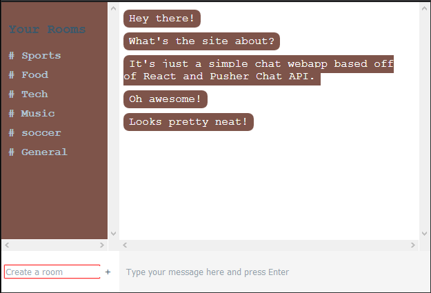 GitHub - kuelteabmas/HelloChat-React: A chat app with React.js and Pusher's Chatkit API