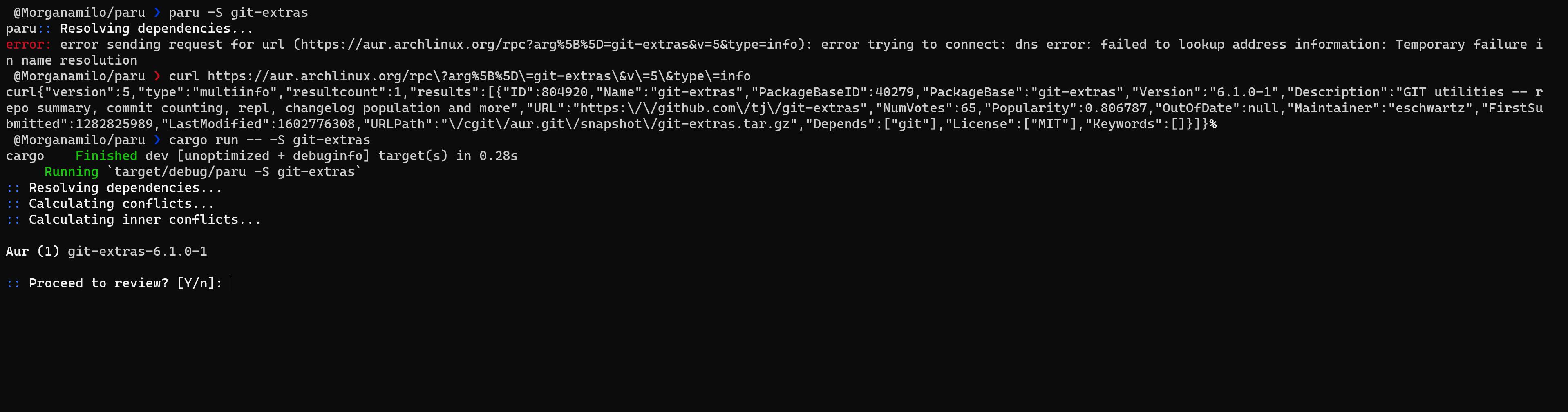 dns lookup error on WSL2 · Issue #169 · Morganamilo/paru · GitHub