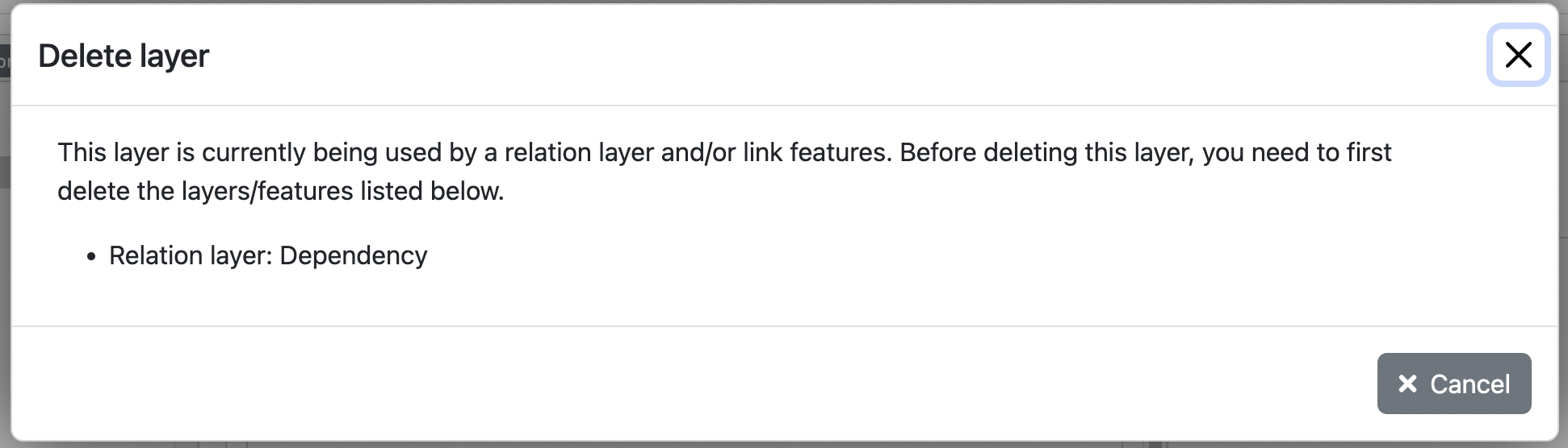 Provide information why a layer cannot be deleted · Issue #3857 · inception-project/inception ...