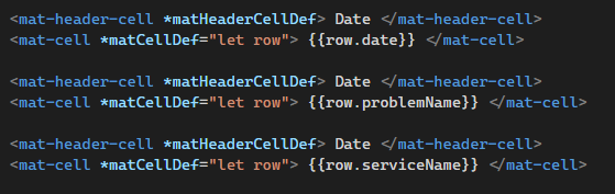 *matCellDeff or let broke html intellisense · Issue #633 · angular/vscode-ng-language-service ...