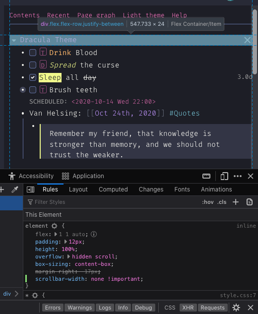 Sidebar: Better support for CSS global variables · Issue #529 · logseq/logseq · GitHub