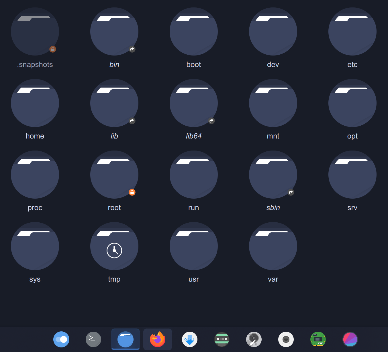 [Tela-circle-dark] System settings + Folder to follow color scheme on ...