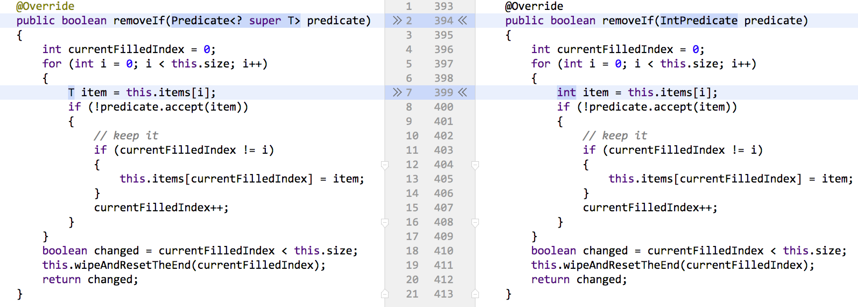 Optimize removeIf() on BooleanArrayList. · Issue #793 · eclipse-collections/eclipse-collections ...