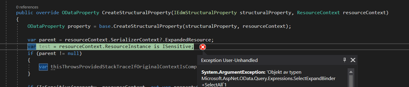 Still unable to $select complex types after version 7.2.2 · Issue #2284 ...