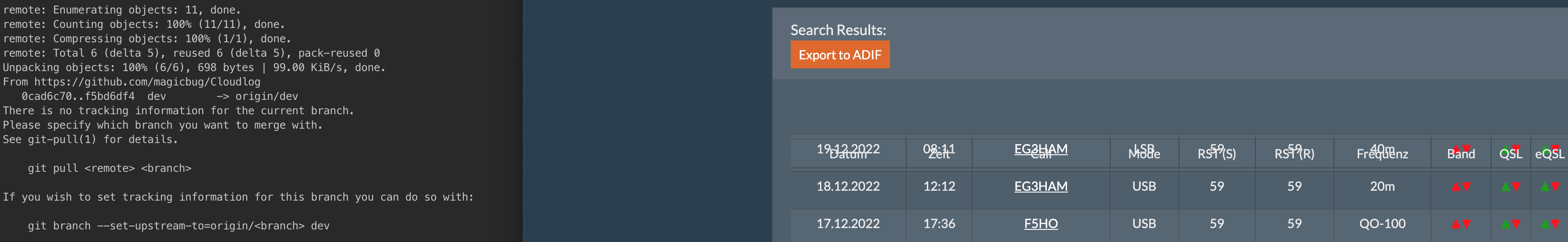 Feature Request: Show Frequency plus Band · Issue #1823 · magicbug/Cloudlog · GitHub