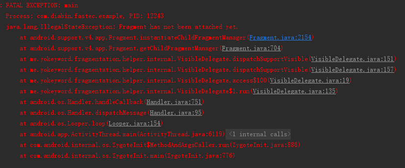 Fragment has not been attached yet － SupportActivity設置竖屏crash · Issue #488 · YoKeyword ...