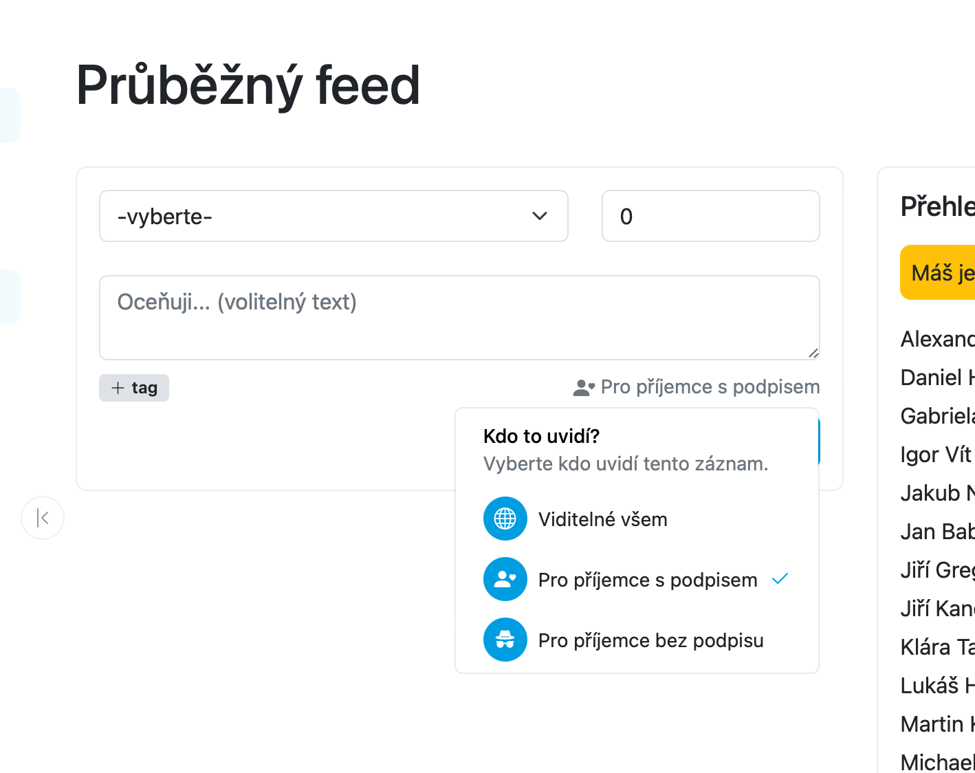 [Feature] Rozdělit nastavení viditelnosti a podpisu · Issue #40 · havit/Bonusario · GitHub