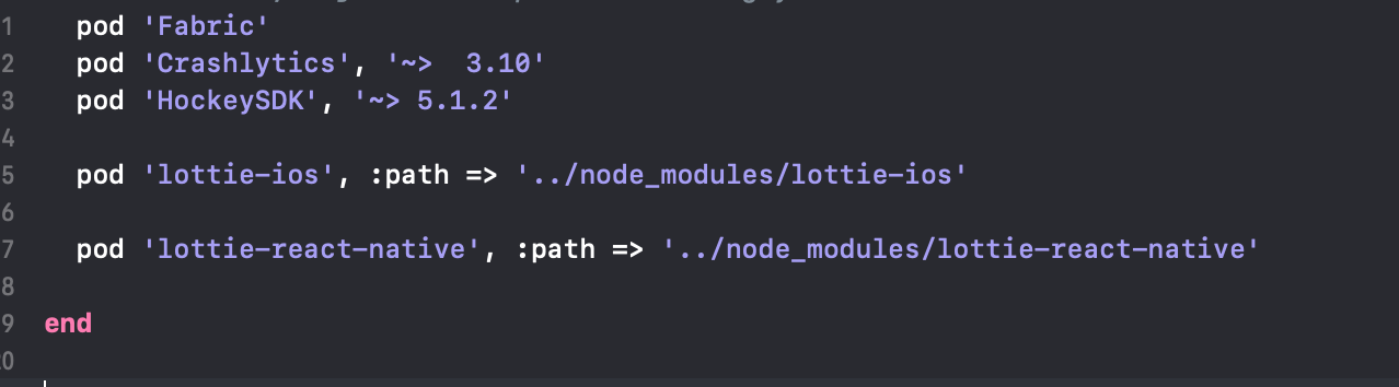 Unknown type name 'RCTBubblingEventBlock' · Issue #444 · lottie-react-native/lottie-react-native ...