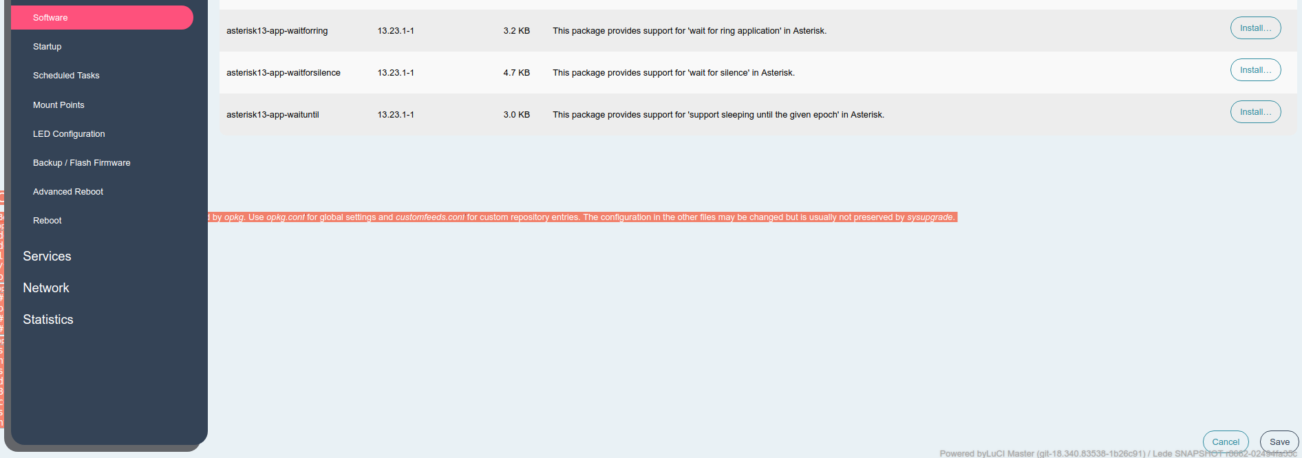 Screen Format Issue - Configure opkg · Issue #30 · rosywrt/luci-theme-rosy · GitHub