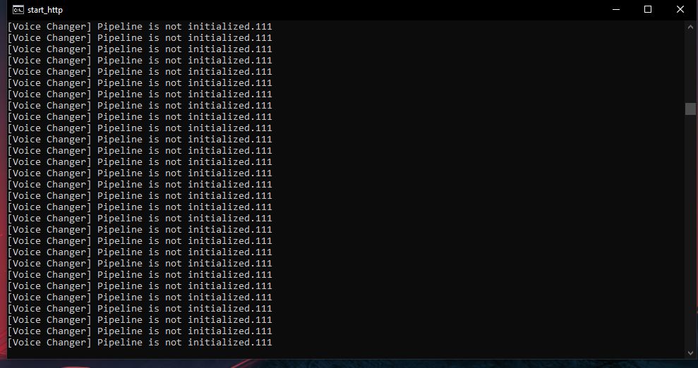 [Voice Changer] Pipeline is not initialized.111 · Issue #611 · w-okada/voice-changer · GitHub