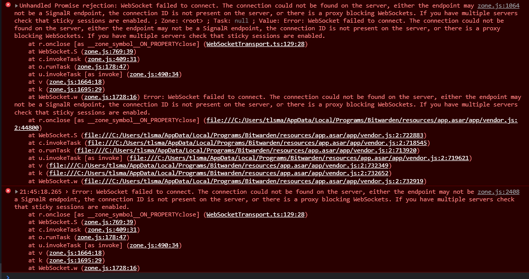 Pending Login Requests Error · Issue 3948 · Dani Garcia Vaultwarden · Github